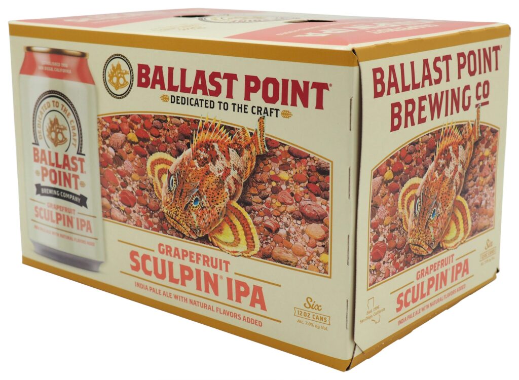 Ballast Point Grapefruit Sculpin IPA 6 Pack (Cans)